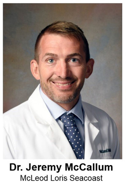 McLeod Orthopaedics Seacoast Welcomes Dr. Jeremy McCallum - McLeod Health