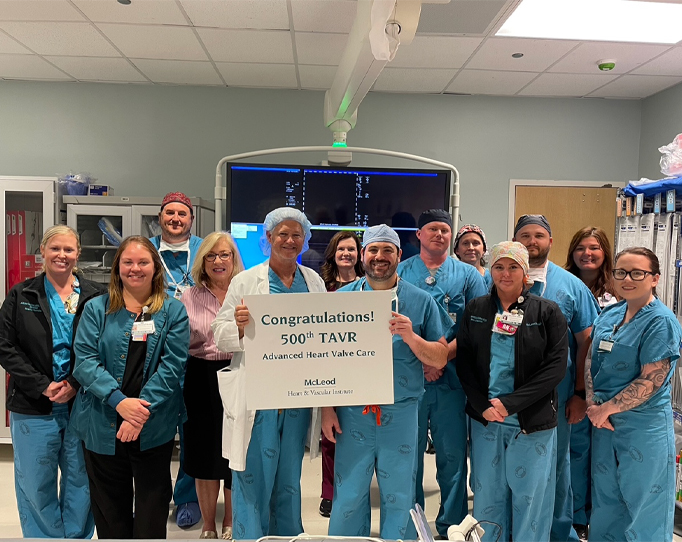 McLeod Structural Heart Team Completes 500th TAVR Procedure - McLeod Health